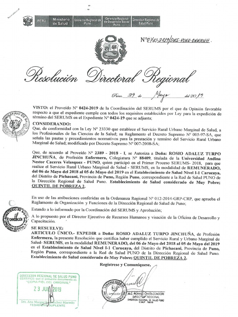 Resolucion Serum | PDF