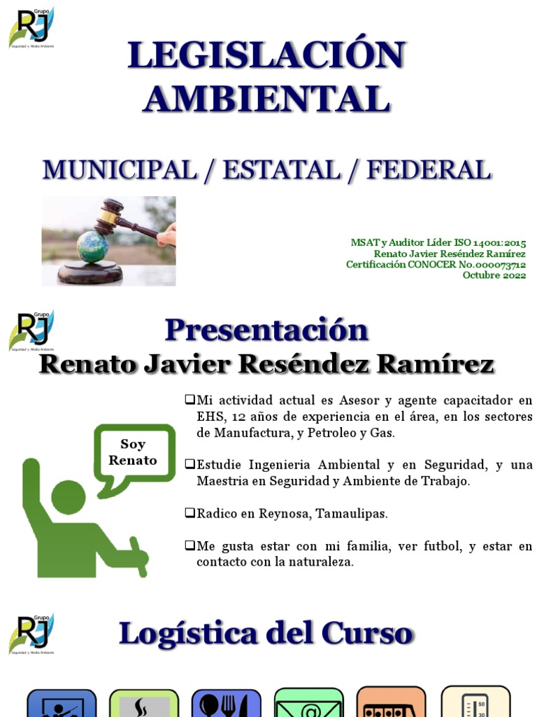 Legislacion Ambiental Curso Oct22 | PDF | Residuos | La contaminación del aire
