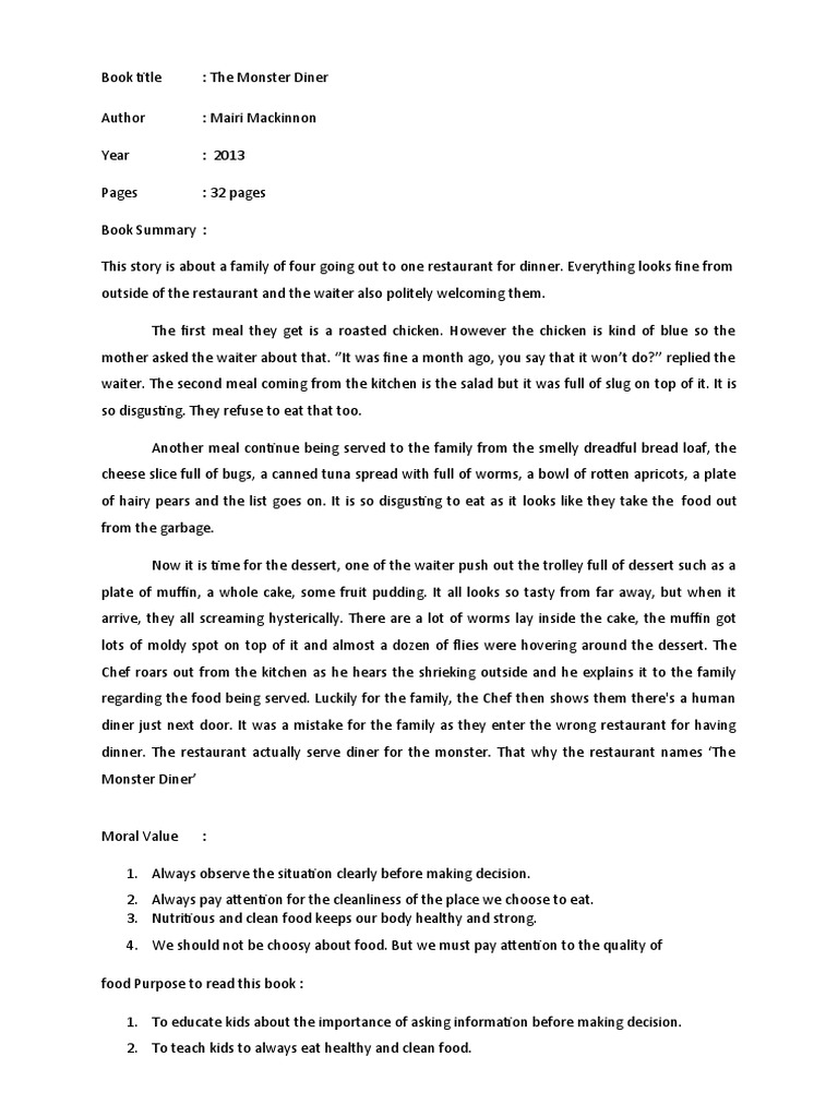 The Monster Diner (1) (1) | PDF