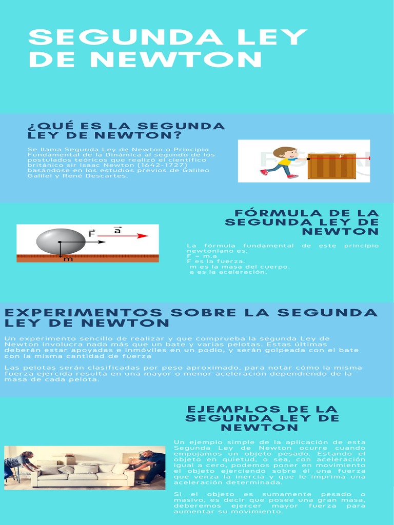 Segunda Ley de Newton: Fórmula y Ejemplos | PDF