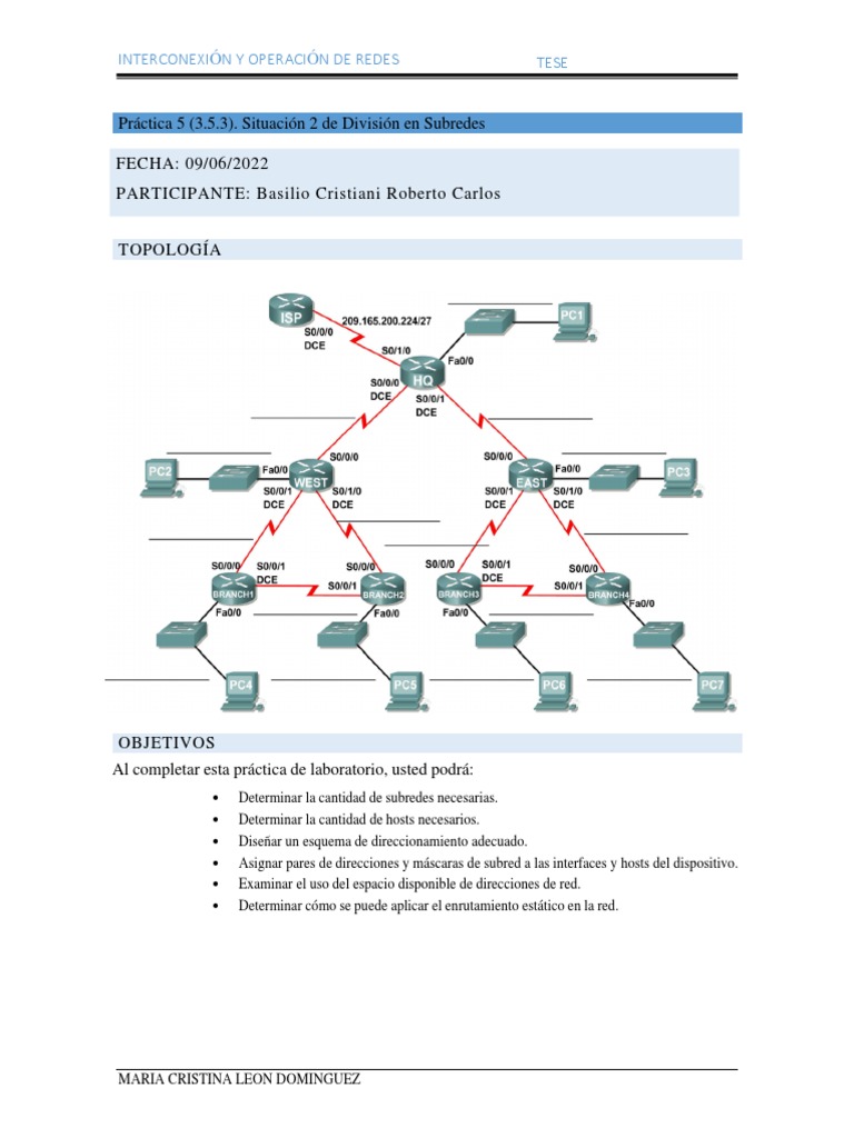 Reporte6 (3 5 3) | PDF | Red de computadoras | Dirección IP