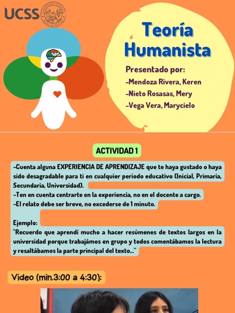 TEORÍA HUMANISTA | PDF | Aprendizaje | Sicología