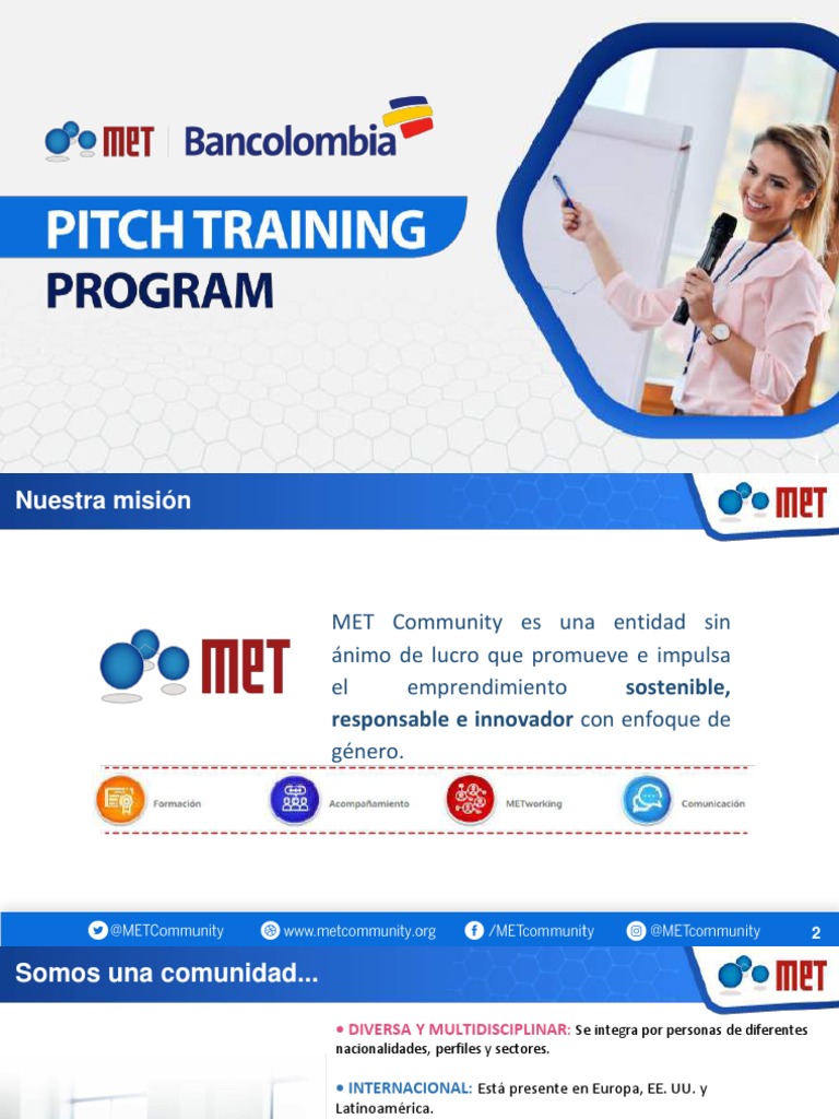 Pitch Training PROGRAM - Compressed | PDF | Iniciativa empresarial ...