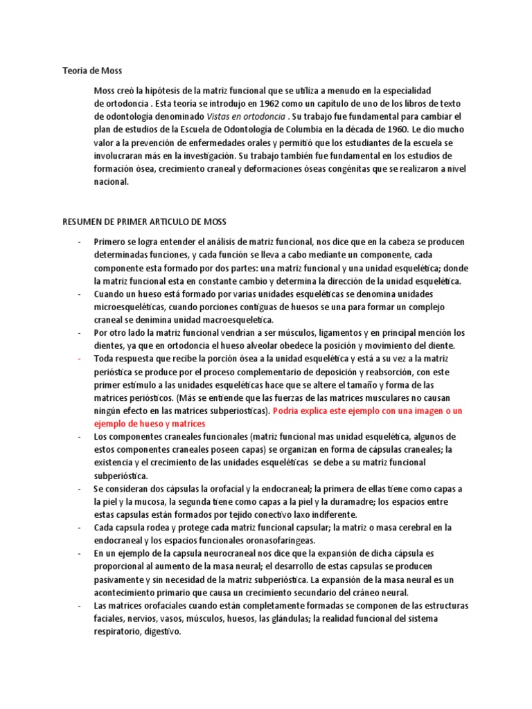 Resumen de Primer Articulo de Moss | PDF | Hueso | Biología Celular)