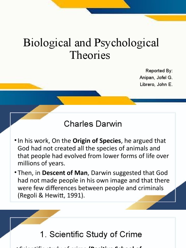 Biological and Psychological Theories | PDF