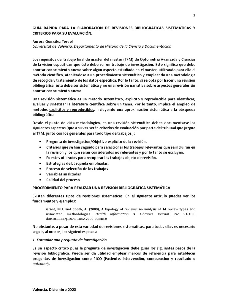 Guia Revisiones Bibliográficas 2 | PDF | Bases de datos | Science