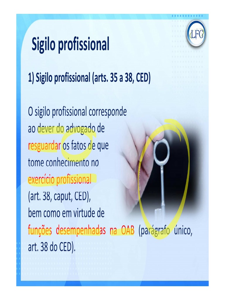Aula 25 - Sigilo Profissional | PDF