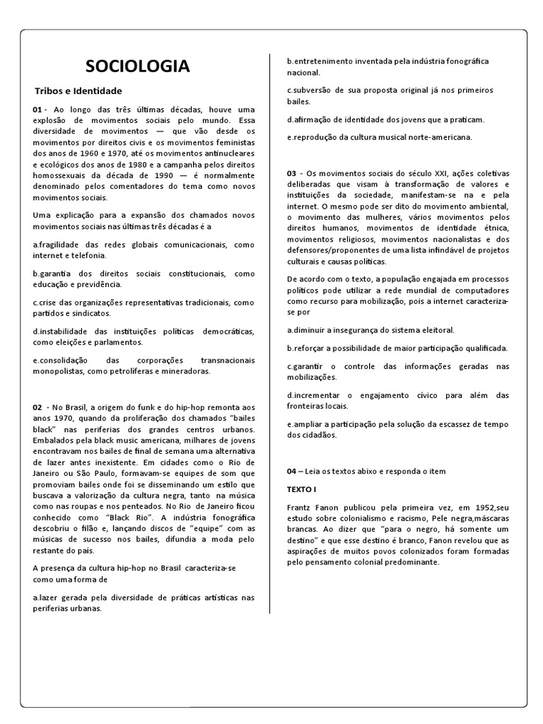 Tribos e Identidade | PDF