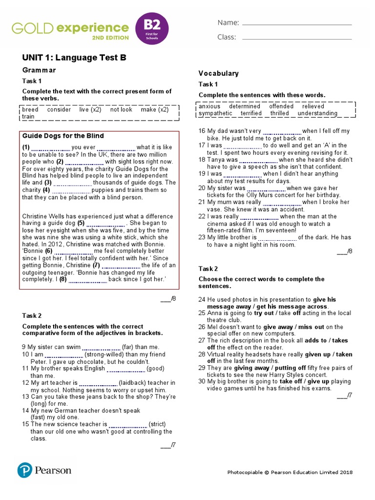 Lang Test b2 | PDF