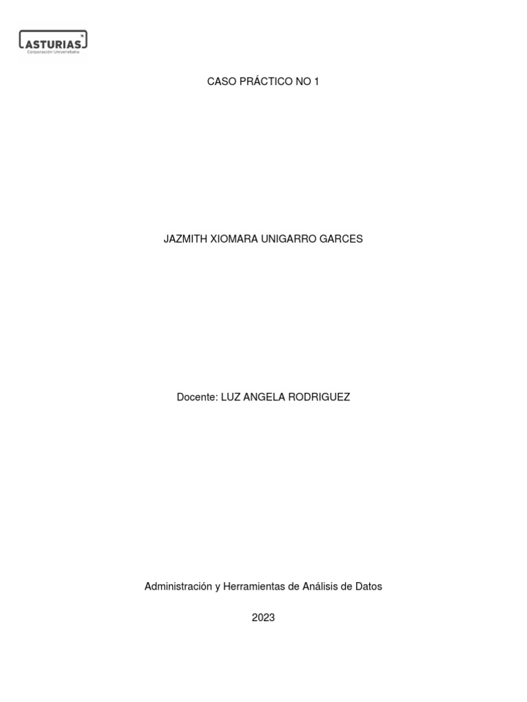 Caso Practico No 1 | PDF