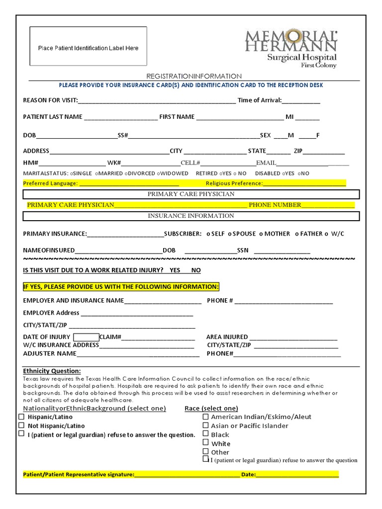 Memorial Hermann Discharge Papers - 3 | PDF | Patient | Informed Consent