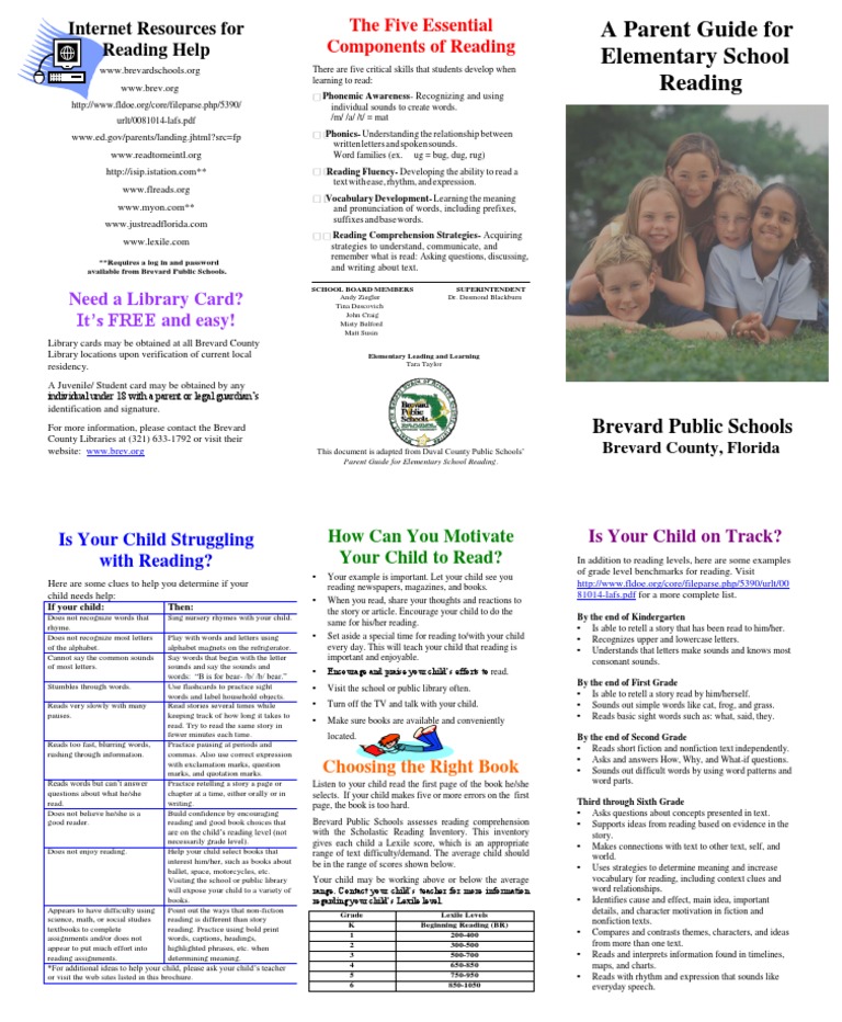 Title 1 TO FILE: Elementary School Open House: Parent Guide for ...