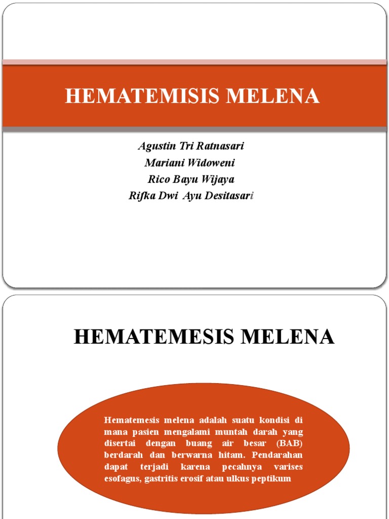 Hematemisis Melena | PDF