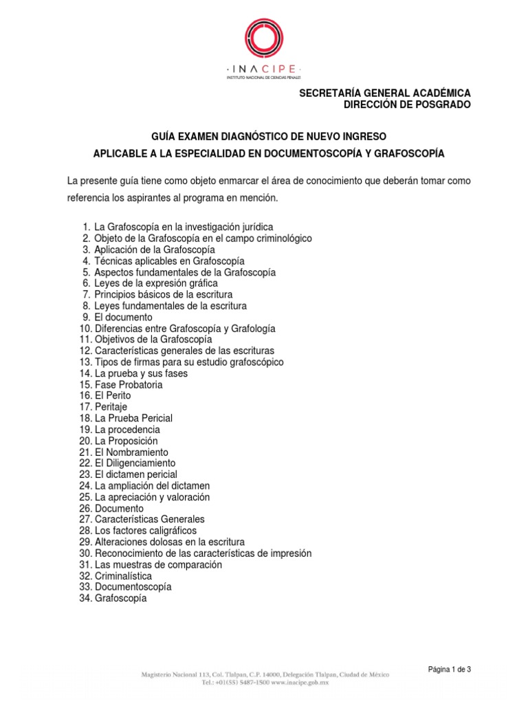 GUIA EDNI 2 DOCUMENTOSCOPIA y GRAFOS | PDF