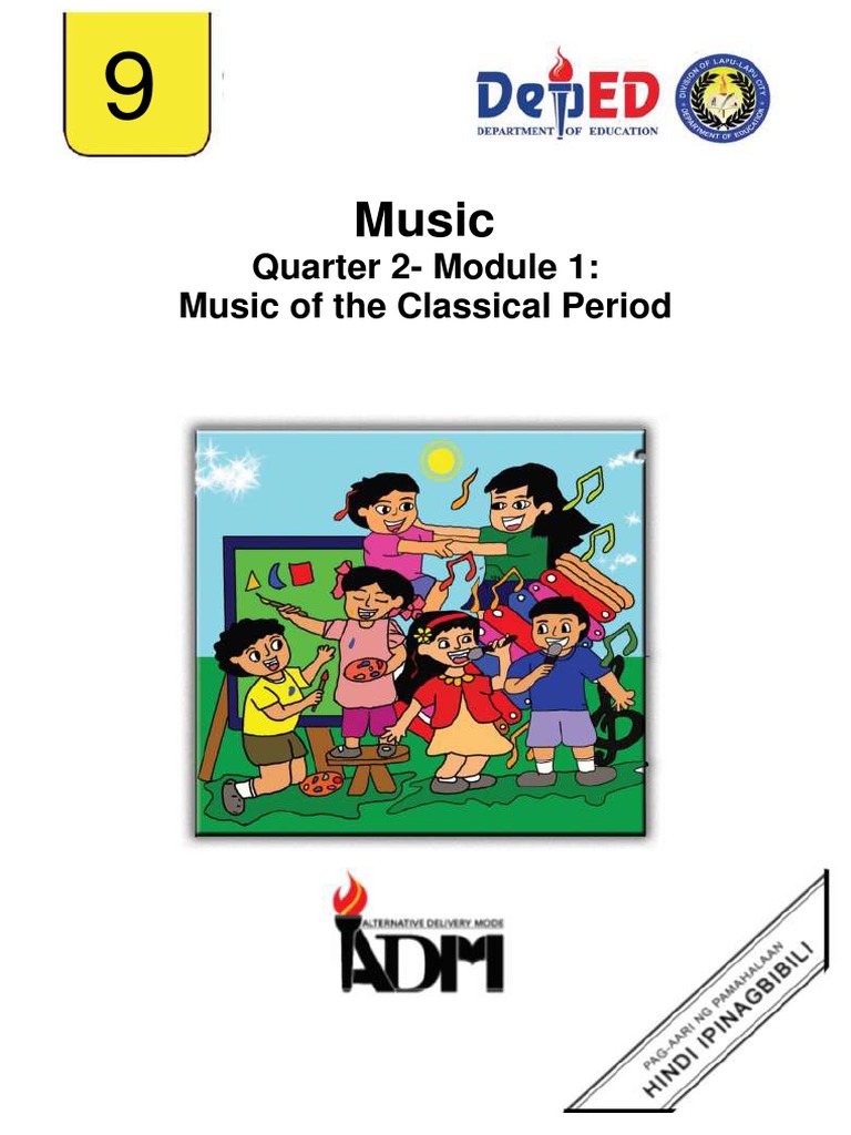 Music9 Q2 M1 | PDF | Classical Period (Music) | Orchestras