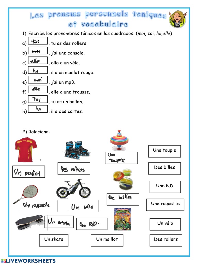 les pronoms toniques | PDF