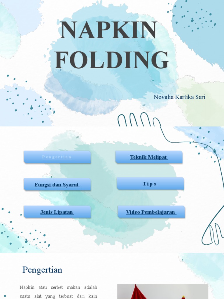 Teknik dan Jenis Lipatan Napkin | PDF