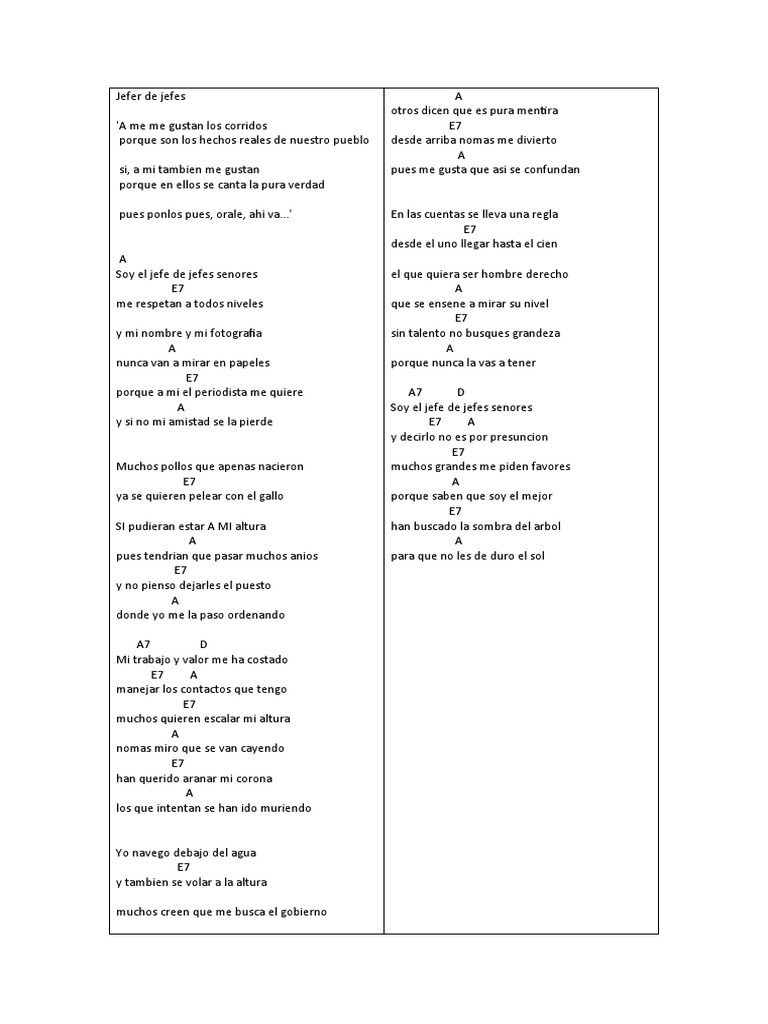 Jefer de Jefes | PDF