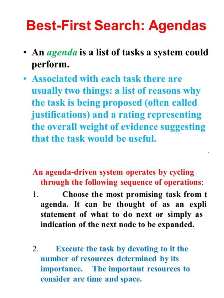 Agenda Driven Algorithm Pdf 