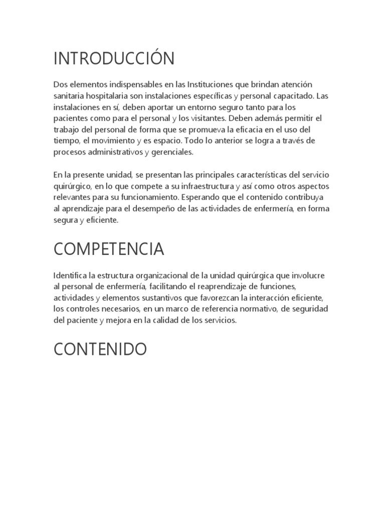 Quirofano | PDF