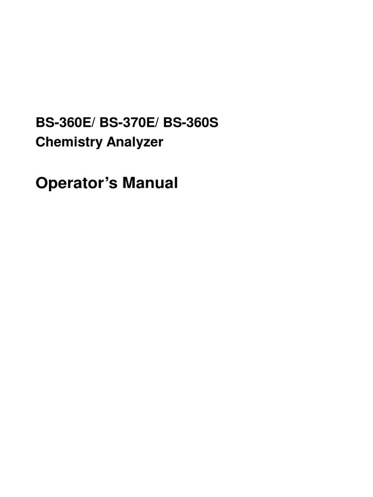 BS-360E&BS-370E&BS-360S - Operation Manual - V7.0 - EN | PDF ...