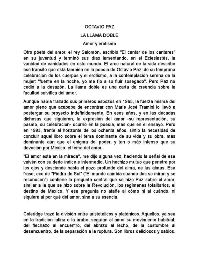 Octavio Paz | PDF | Amor
