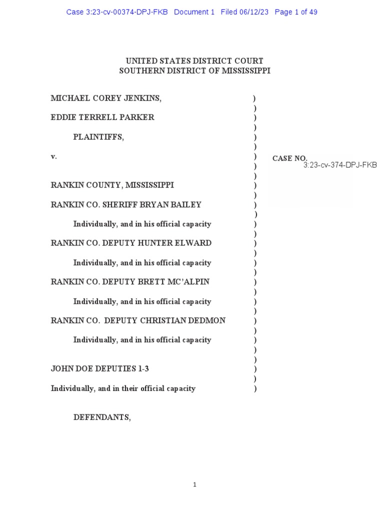 Jenkins 1 Complaint | PDF | Damages | Punitive Damages