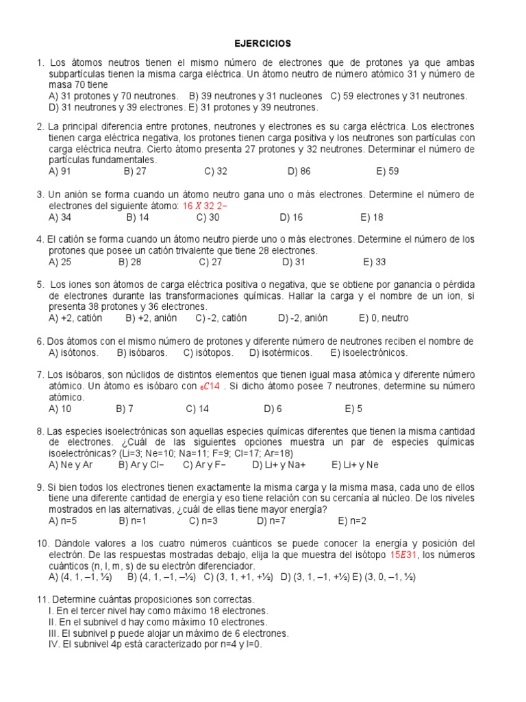 Ejercicios Sem 2 | PDF