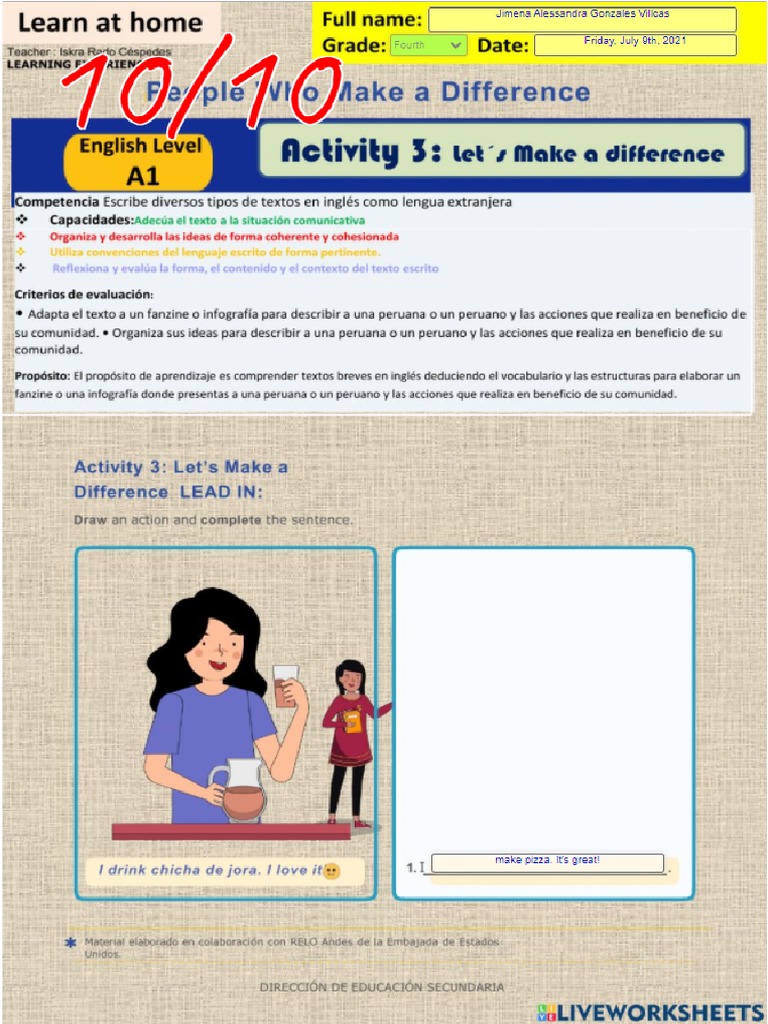 Activity 3 - Let's Make A Difference | PDF Activity 3 - Let's Make A Difference | PDF