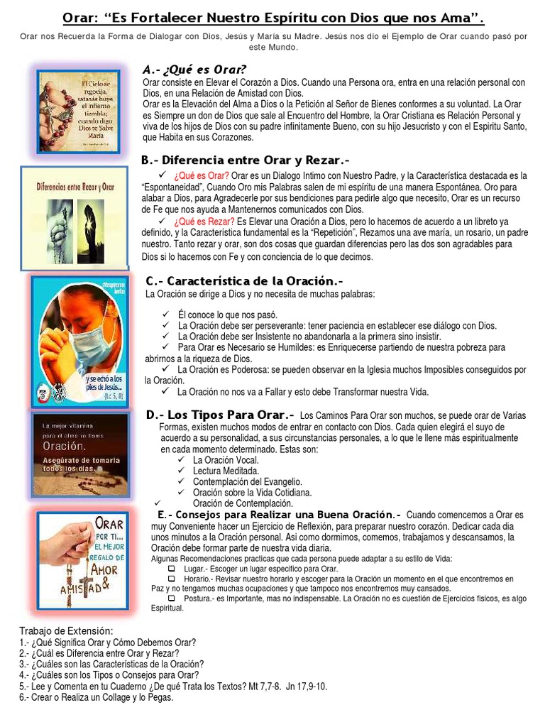 Orar Fortalecer EspirituTEORIA | PDF