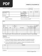 15 - Construction Submittal Transmittal Form | PDF