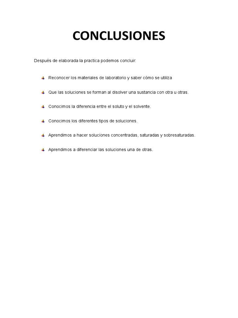 Conclusiones Practica Presencial | PDF