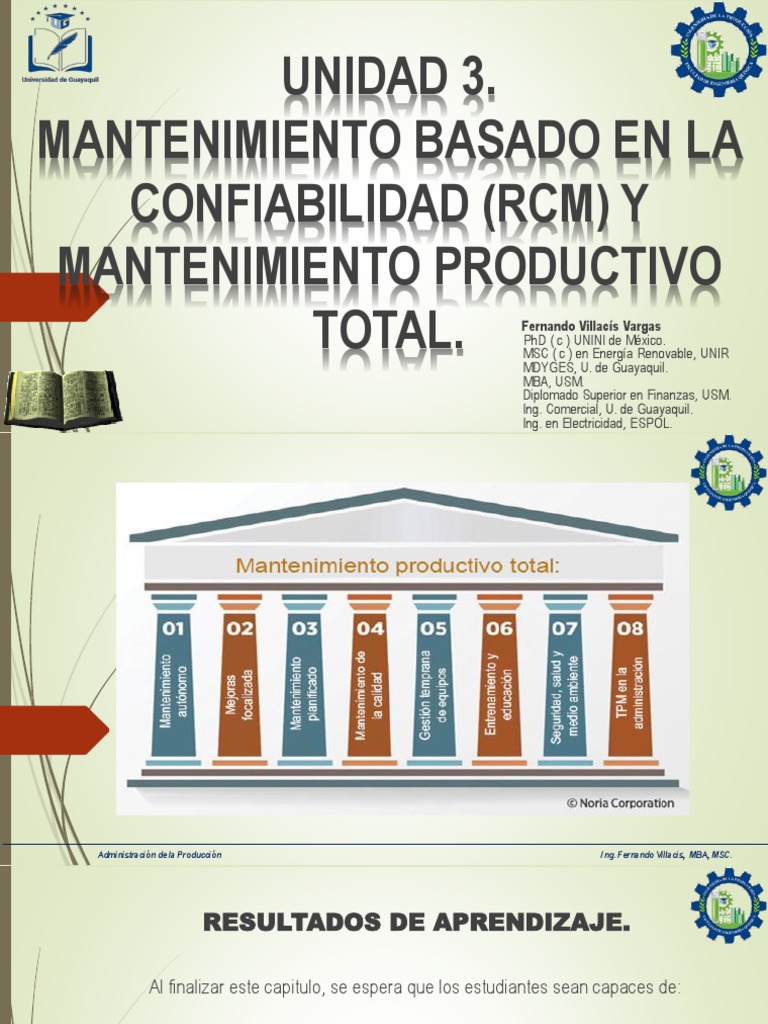 Mantenimiento Basado en La Confiabilidad (RCM) y TPM - Teoria | PDF | Ingeniería de ...