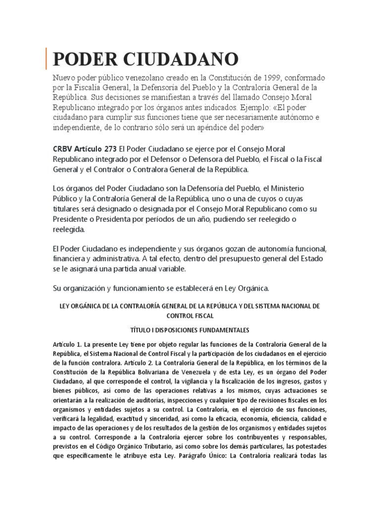 Poder Ciudadano | PDF