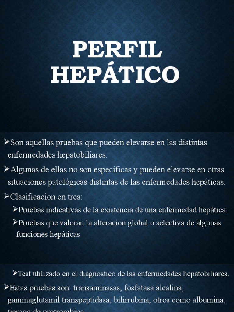 Pruebas y Valores del Perfil Hepático | PDF | Transaminasa | Hígado