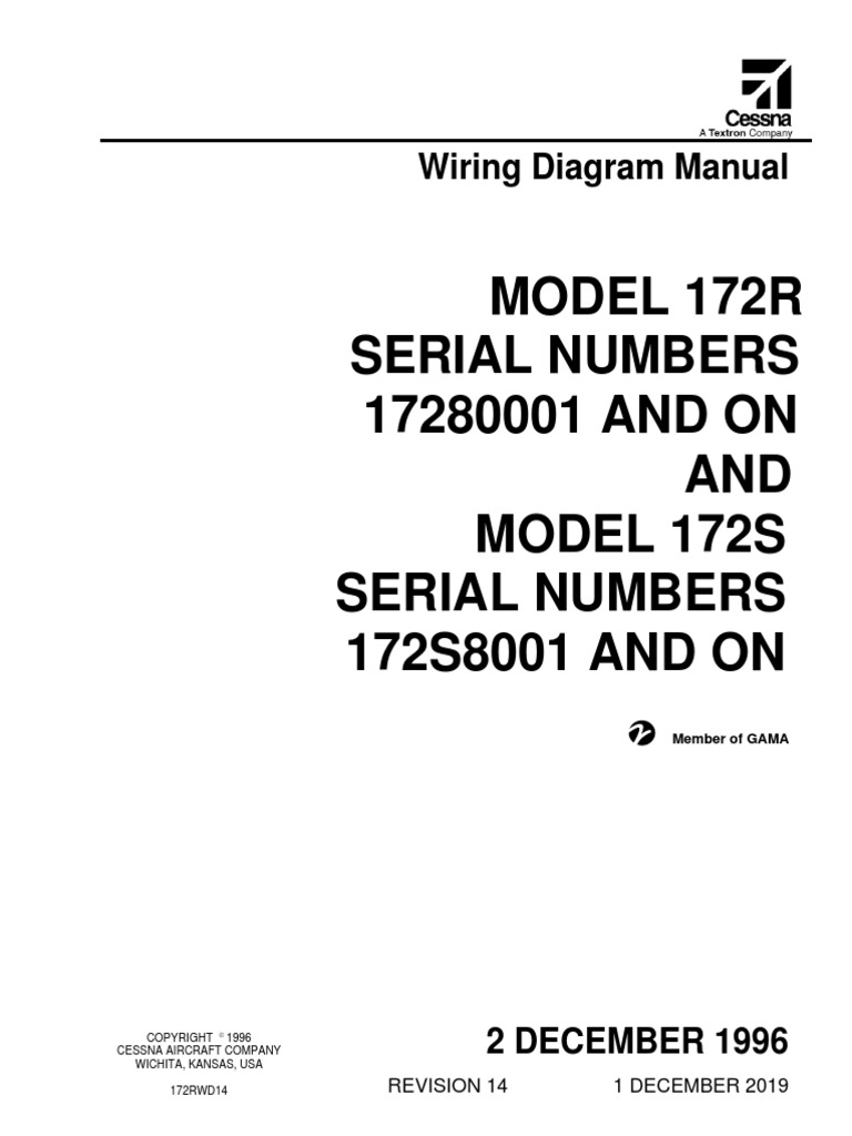 Cessna Model 172R Series (1996 and On) WDM | PDF