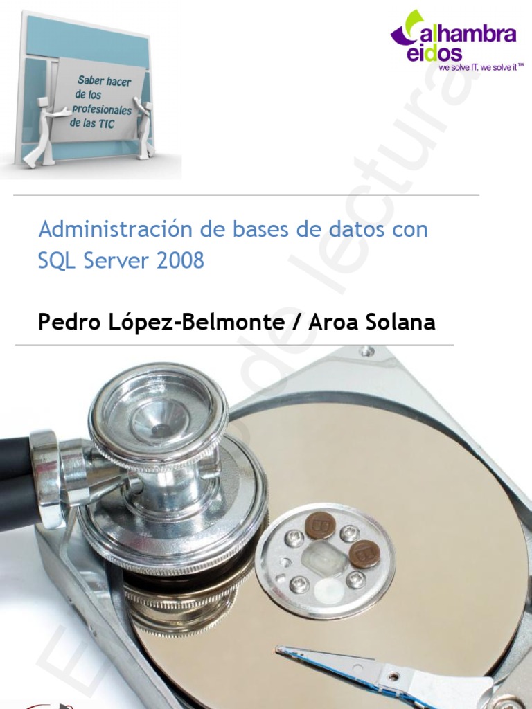 Administración de Bases de Datos Con SQL Server 2008 (Ejemplo ...