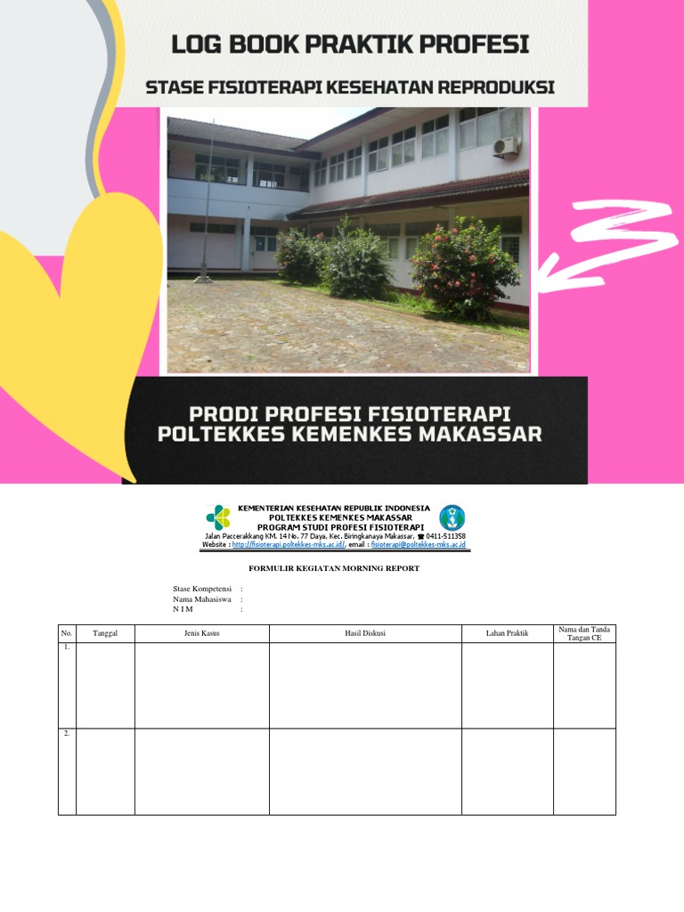 LOG BOOK PRAKTIK FISIOTERAPI KESREPRO 2021 | PDF