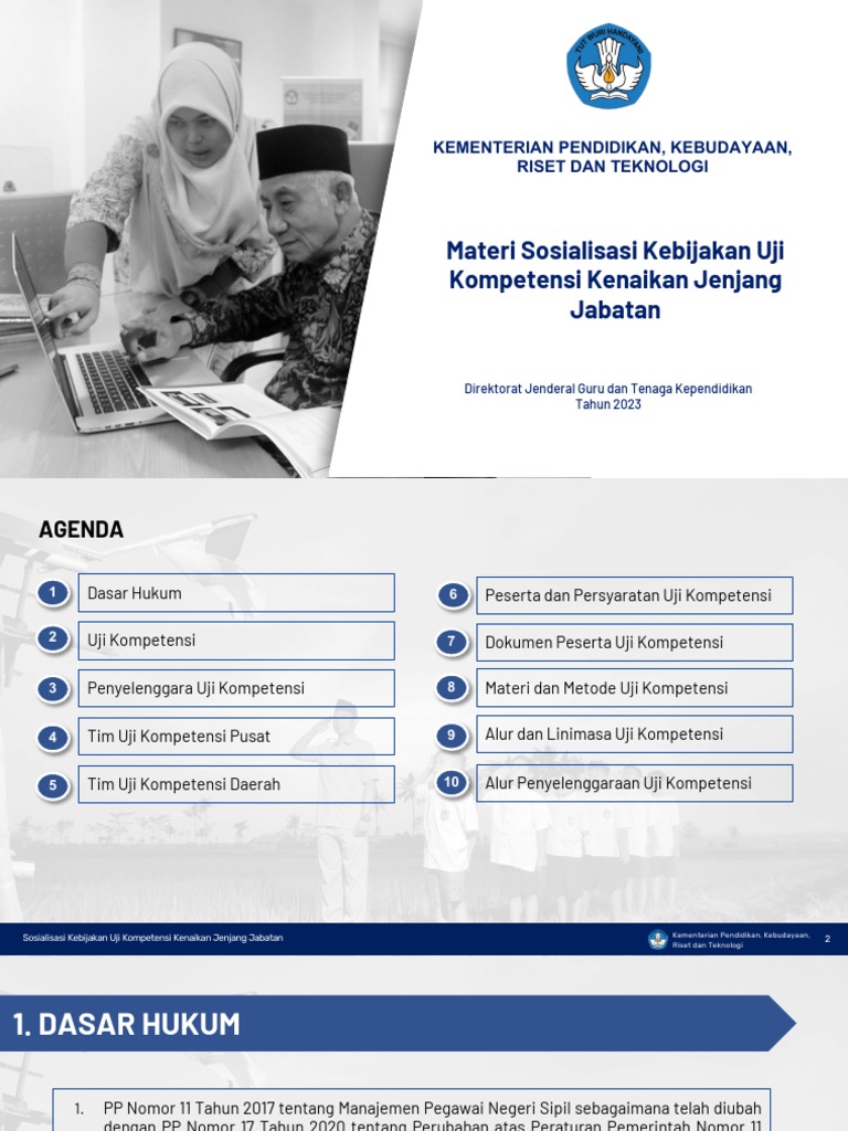 Materi Sosialisasi Kebijakan Uji Kompetensi Kenaikan Jenjang Jabatan | PDF