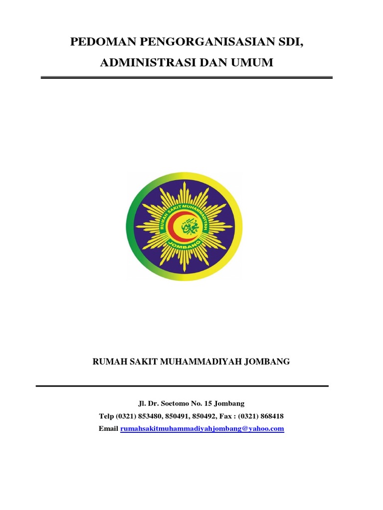 Pedoman Pengorganisasian Sdi | PDF