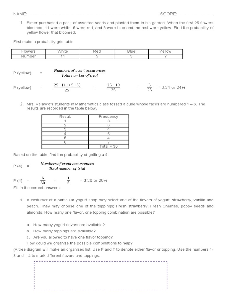 Probability Quiz and Solutions | PDF