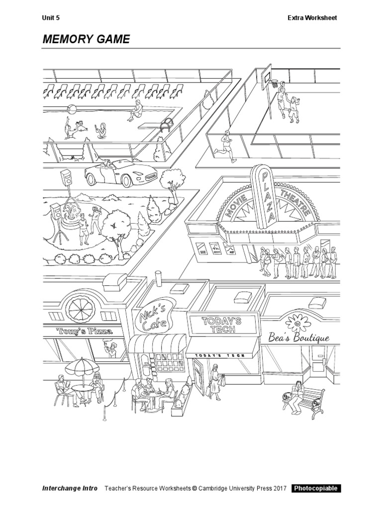 Interchange5thEd IntroLevel Unit05 Extra Worksheet-2 | PDF