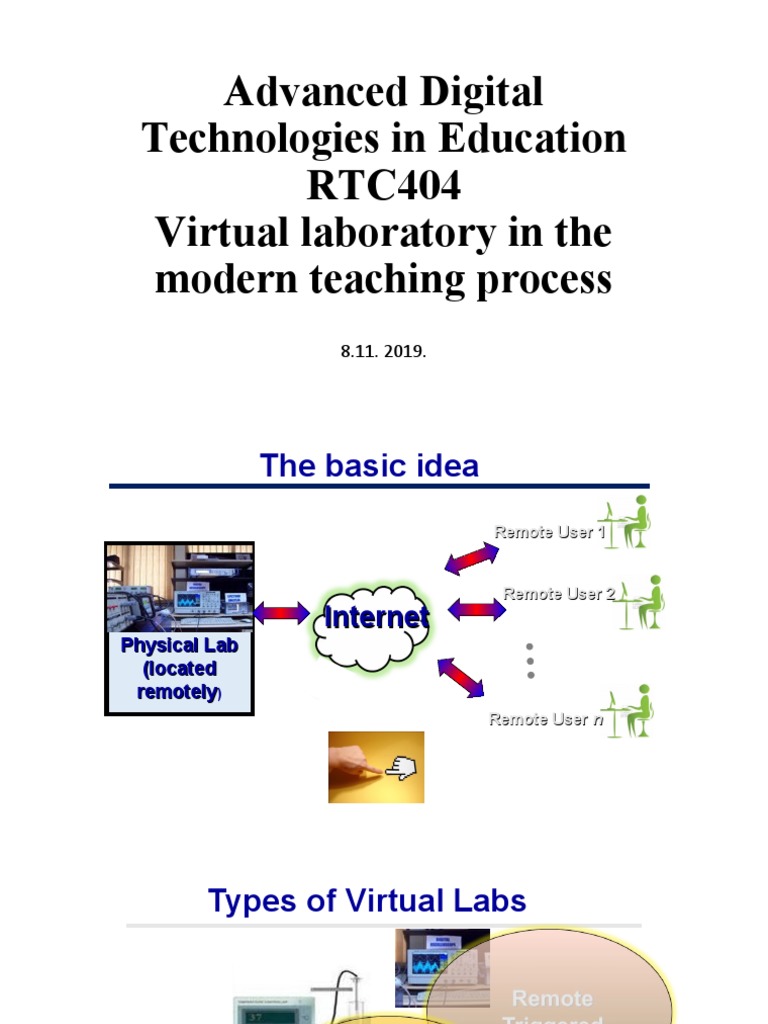 Advanced Digital Technologies in Education Virtual Lab | PDF ...