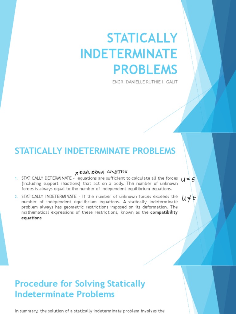 Statically Indeterminate Problems - 01 | PDF