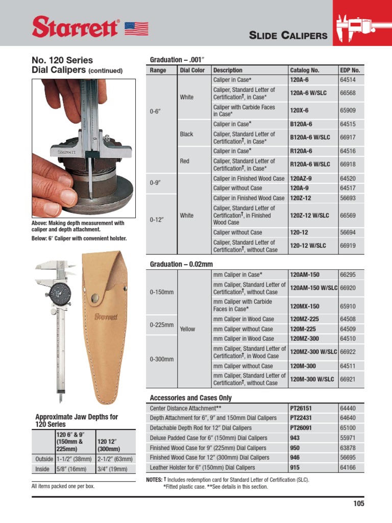 120M Starrett | PDF | Equipment | Tools