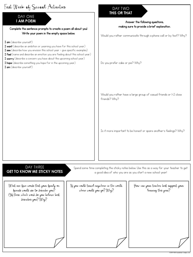 4 Free Weeks Bell Ringer Engaging | PDF