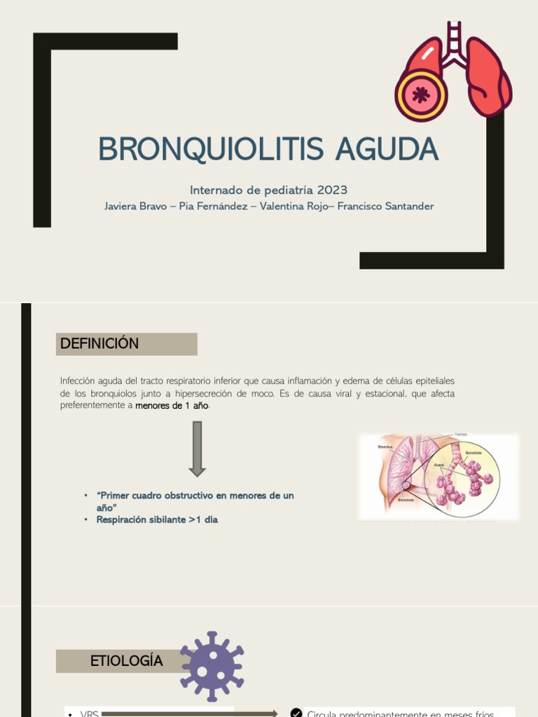 Bronquiolitis Aguda en Lactantes | PDF | Causas de la muerte | Cuidado ...