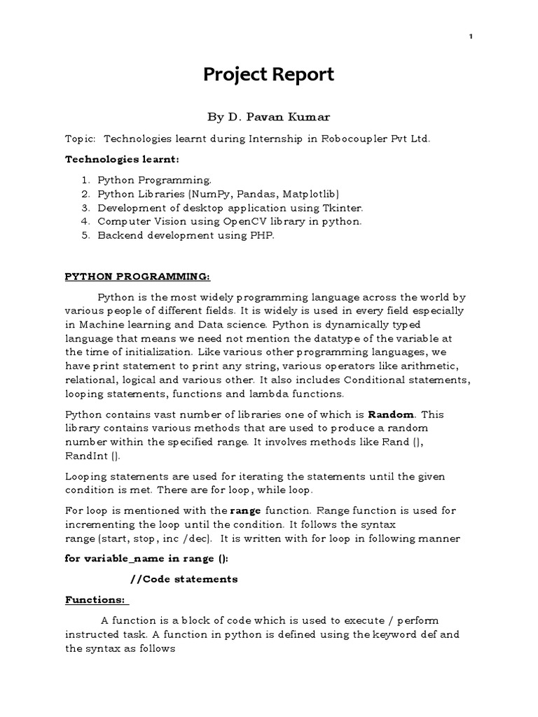 Robocoupler Report | PDF | Databases | Control Flow