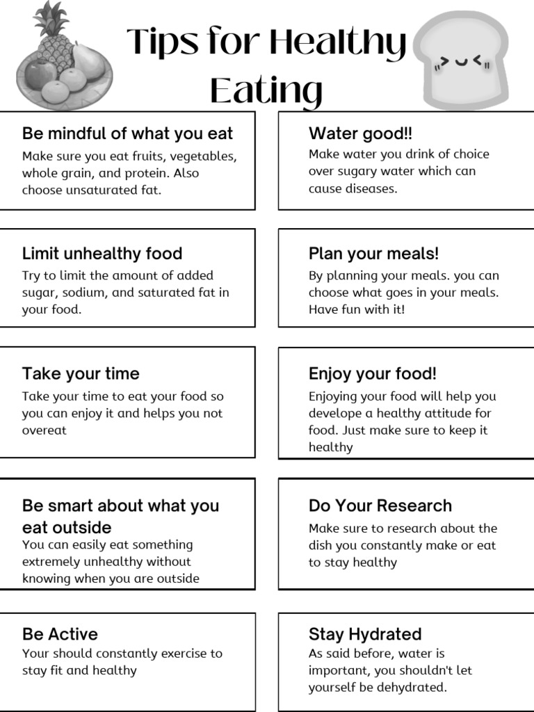 Tips For Healthy Eating | PDF