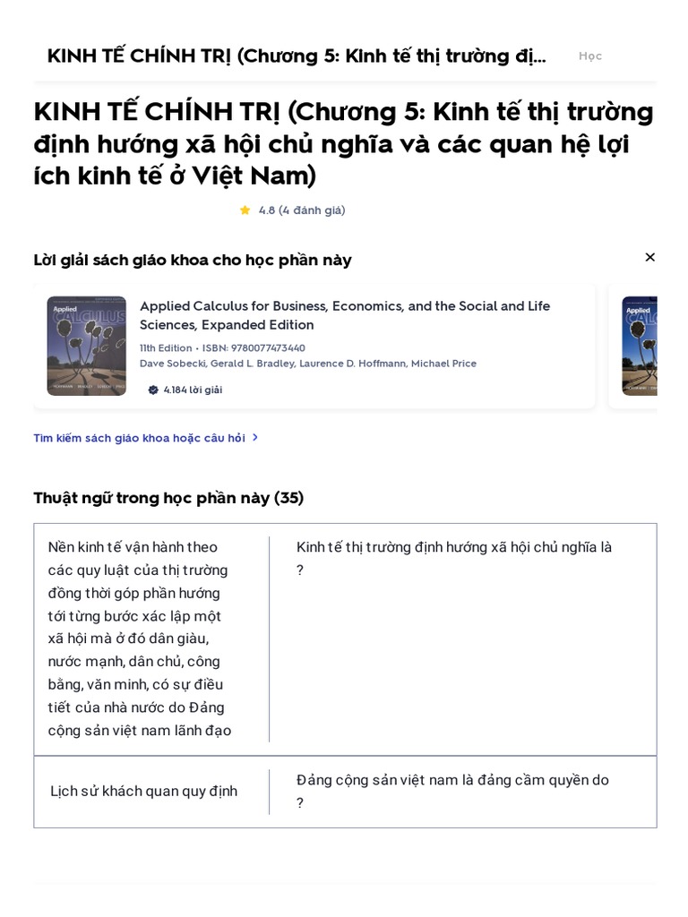 KTCT Chương 5 | PDF